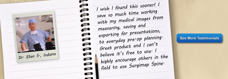 Testimonials - Surgimap.com: Official Site for Surgimap